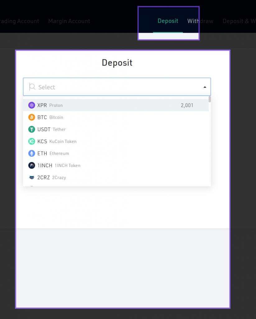 How to Deposit XPR to Kucoin – protonnz | XPR Network BP